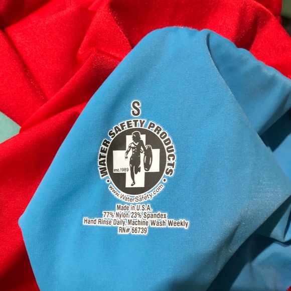 Water Safety Products | Swim | One Piece Red Lifeguard Bathing Suit D ...